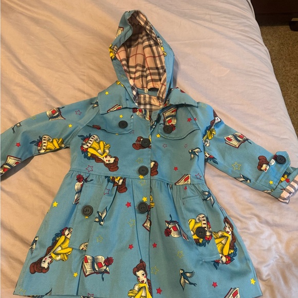 Jackets & Coats | Disney Princess Belle Girls Rain Jacket | Poshmark